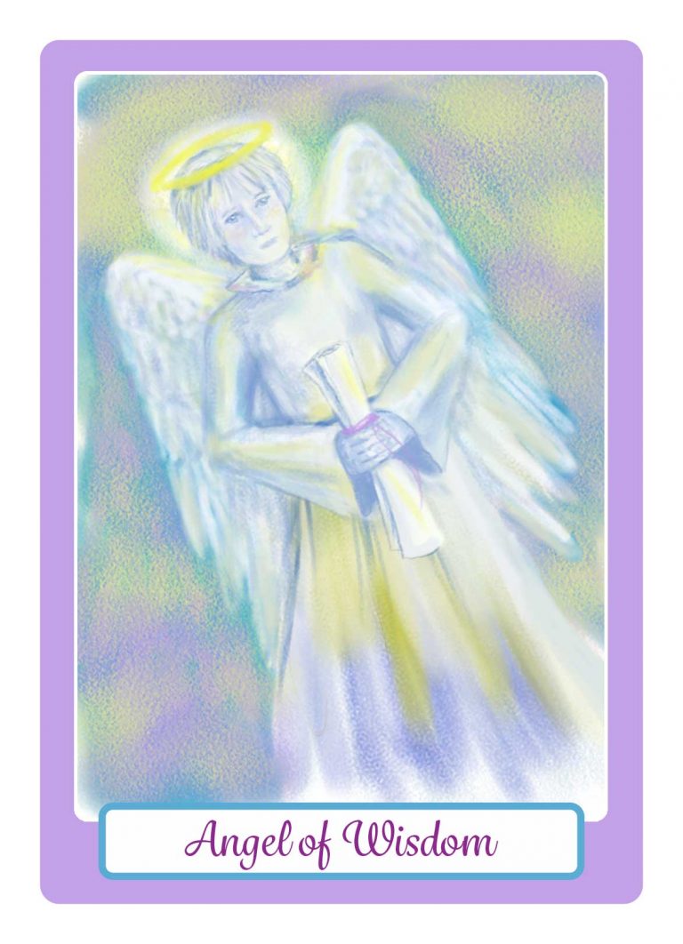 Angel Of Wisdom - Awaken With Angels Oracle Card by Karen Borga